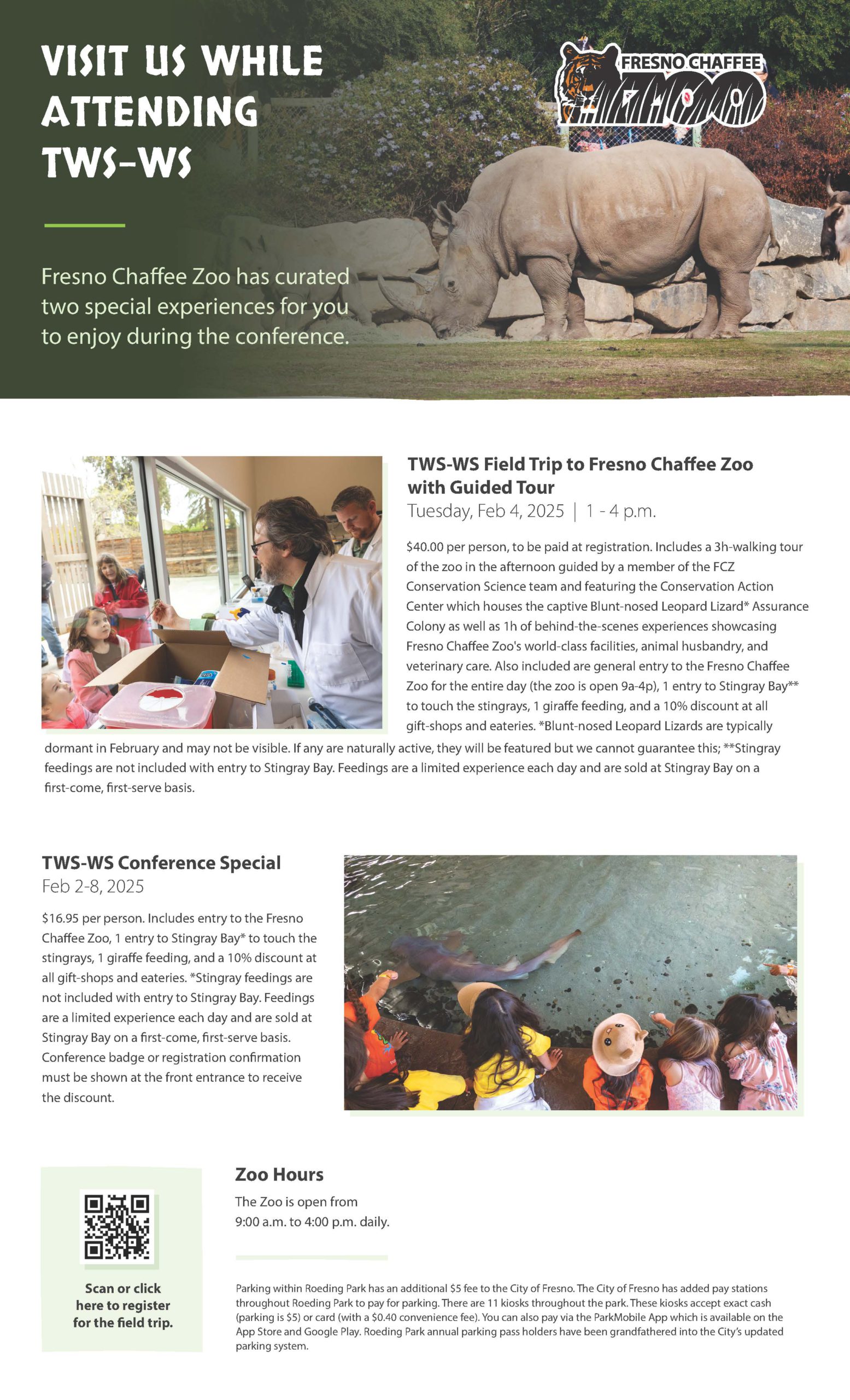 Tuedsay Field Trips – Visalia 2025 – 2025 Annual Meeting of TWS-WS
